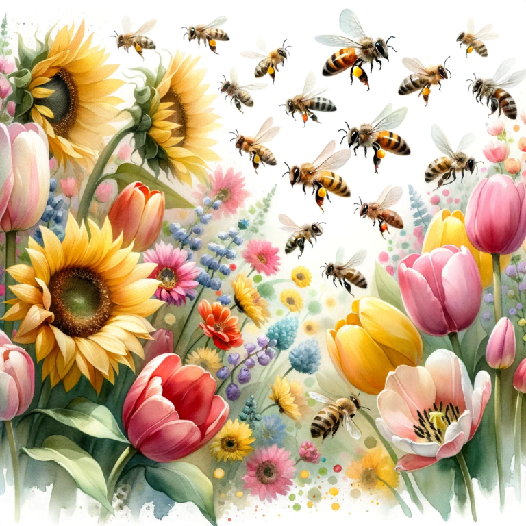 Honeybee Interaction with Flowers: The Intricate Dance of Nature