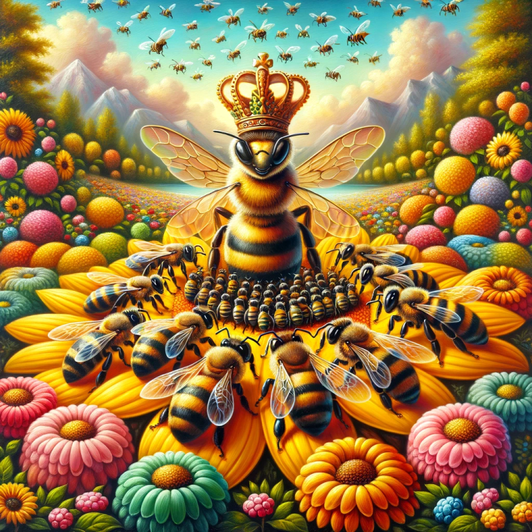 Bee Colony Unity: The Harmony of Nature