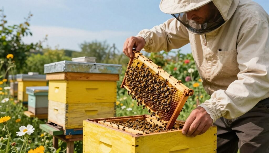 How to Move Package Bees from Shipping Cage to Hive
